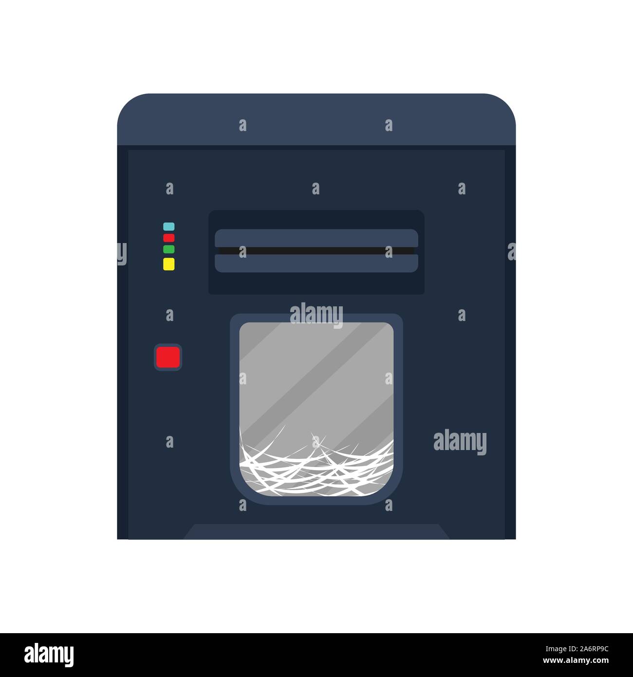 Shredder sheet paper on Stock Vector Images - Alamy