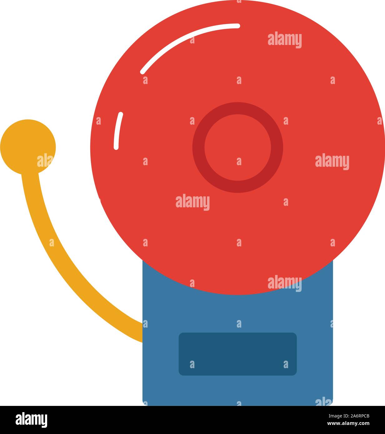 Fire Alarm icon. Simple flat element from fire safety collection ...