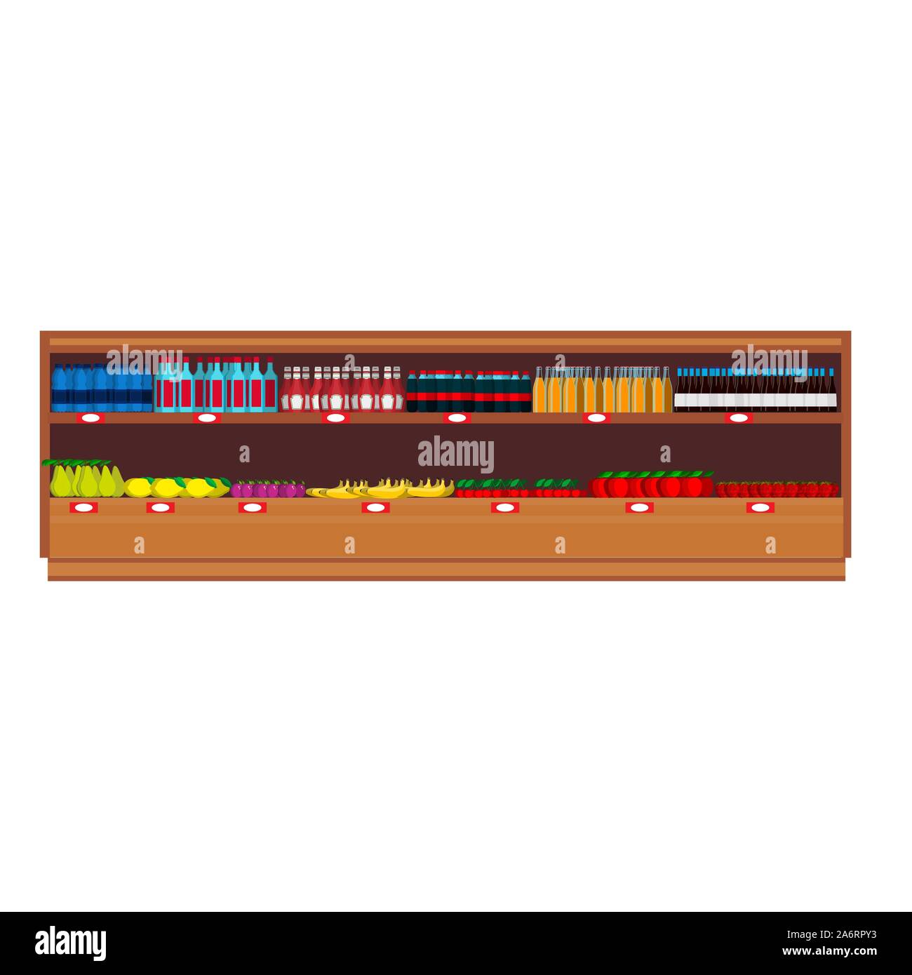 Shop shelf vector illustration store market business design product ...