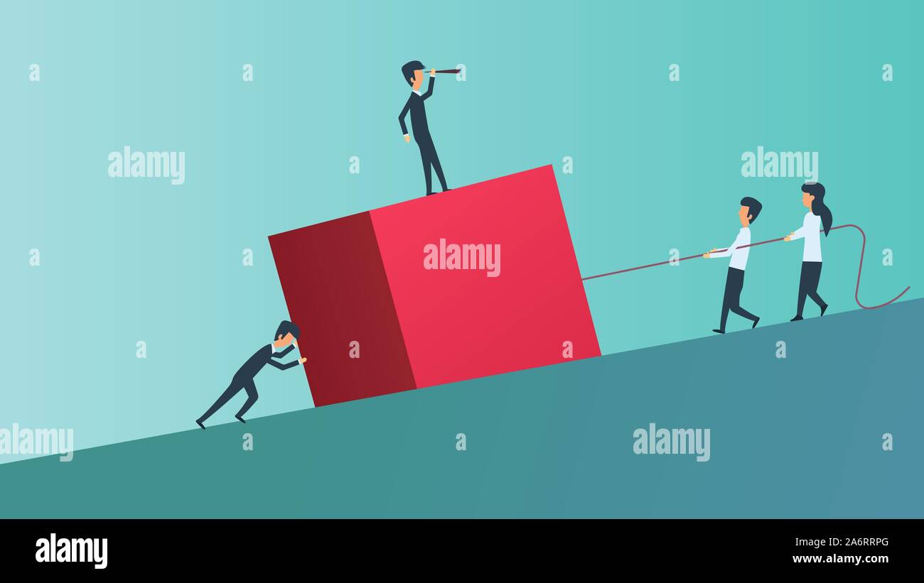 Business teamwork person vector illustration concept. Success team ...