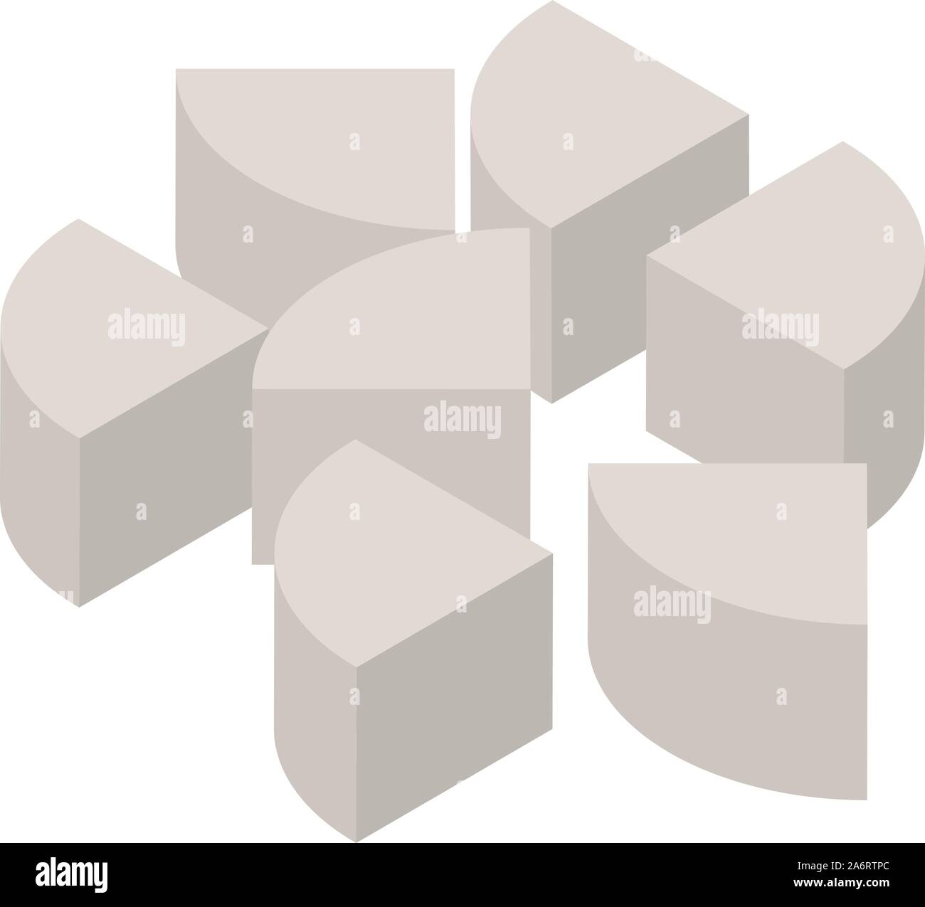 Cutted cassava icon, isometric style Stock Vector Image & Art - Alamy