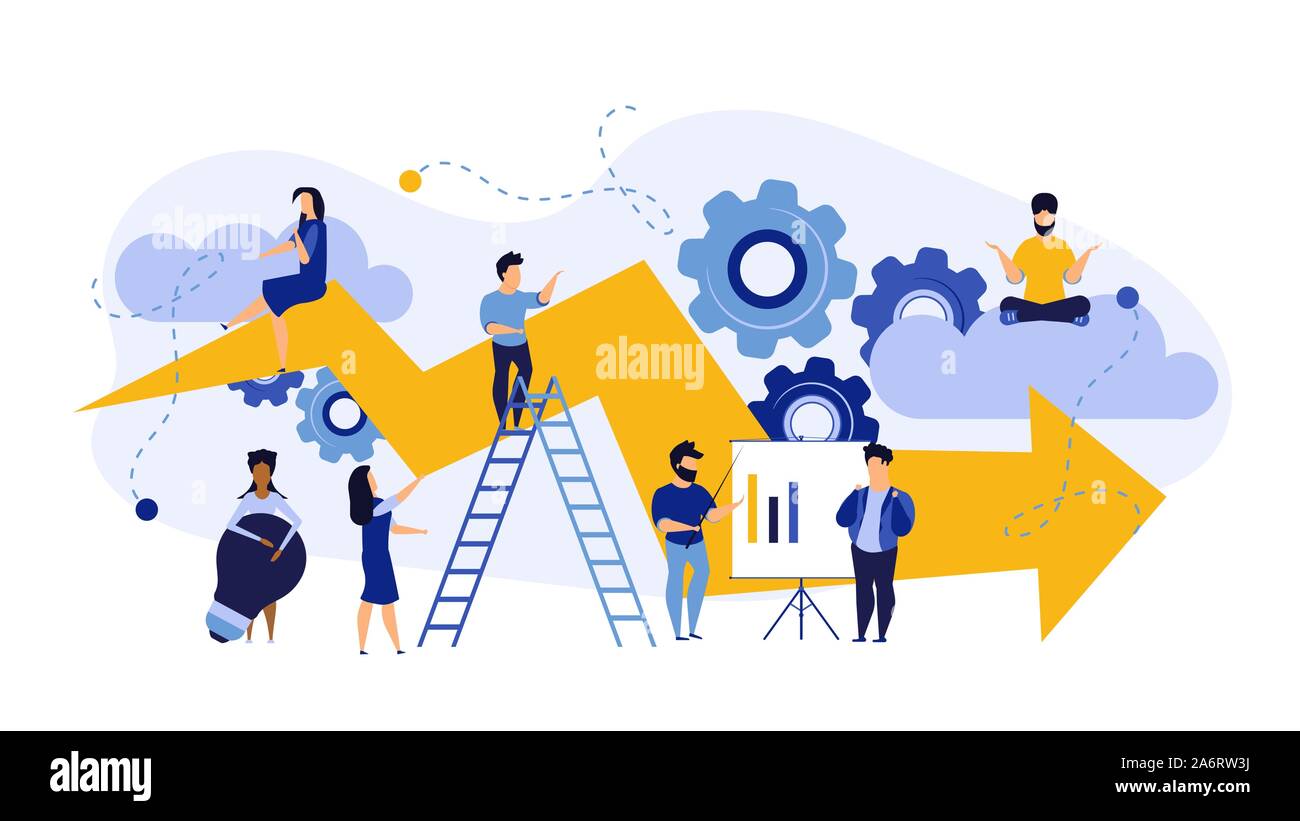 Success advance business plan boost vector concept illustration ...