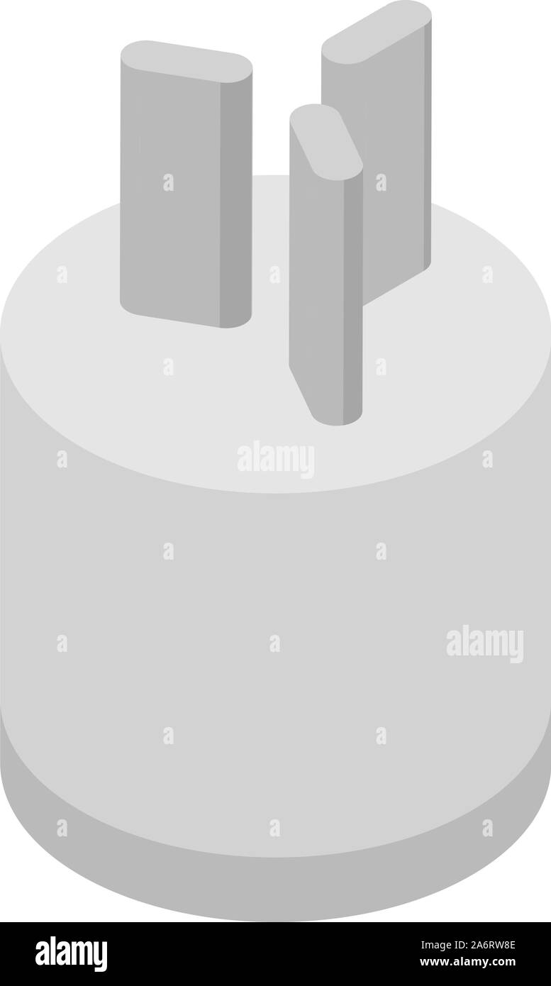 Power plug icon, isometric style Stock Vector Image & Art - Alamy