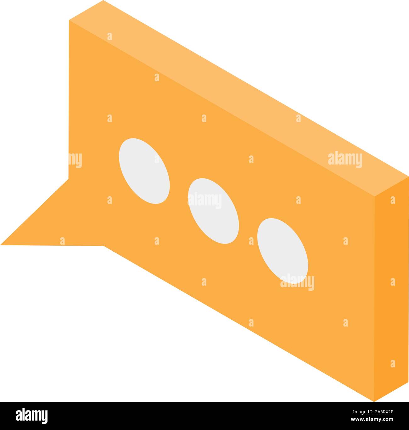 Yellow chat icon, isometric style Stock Vector Image & Art - Alamy