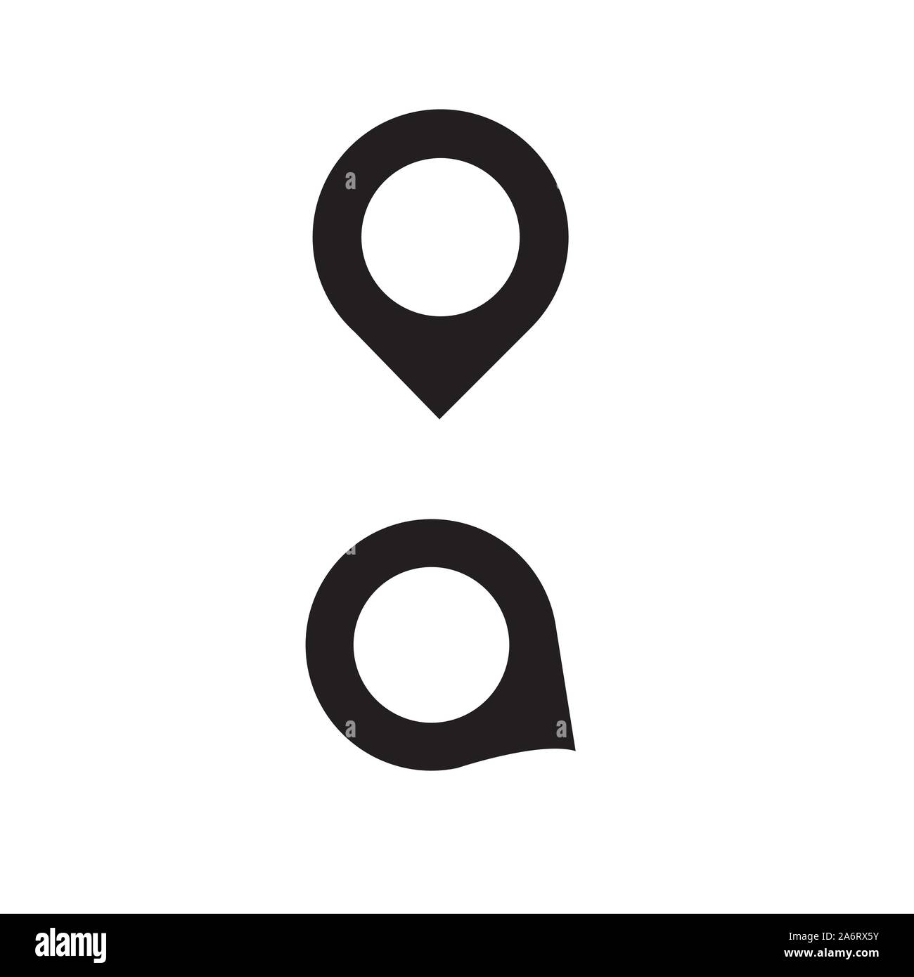 Location, Map, Marker outline Logo with place for tagline - Vector ...