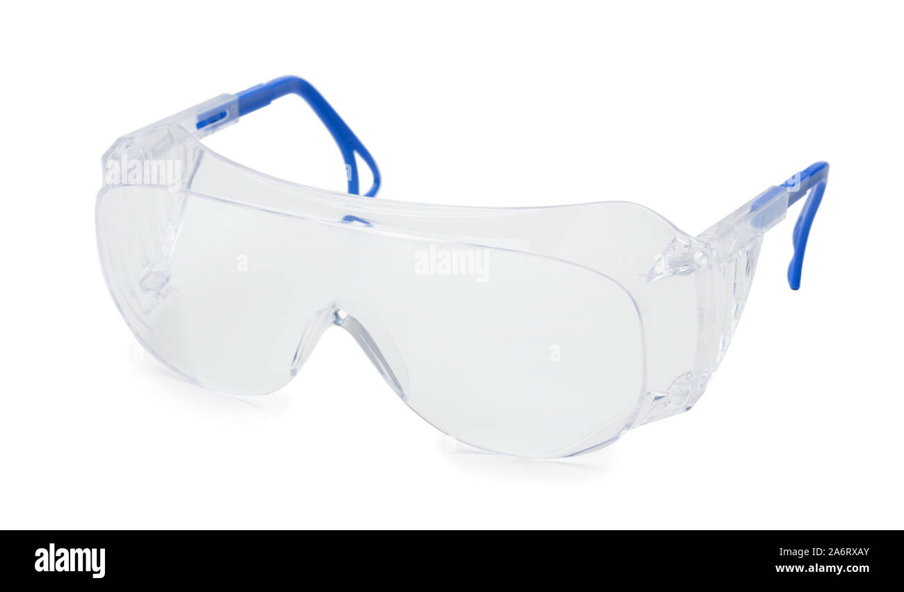 Industrial plastic glasses isolated on white background Stock Photo - Alamy