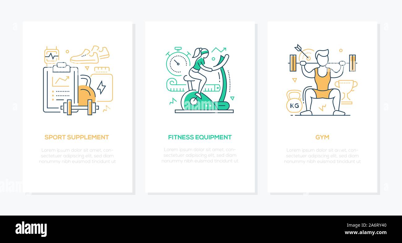 Workout rest concept Stock Vector Images - Alamy