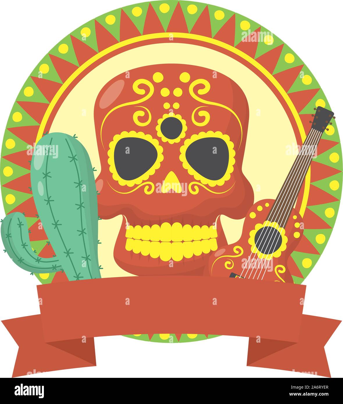 traditional mexican skull head icon Stock Vector Image & Art - Alamy