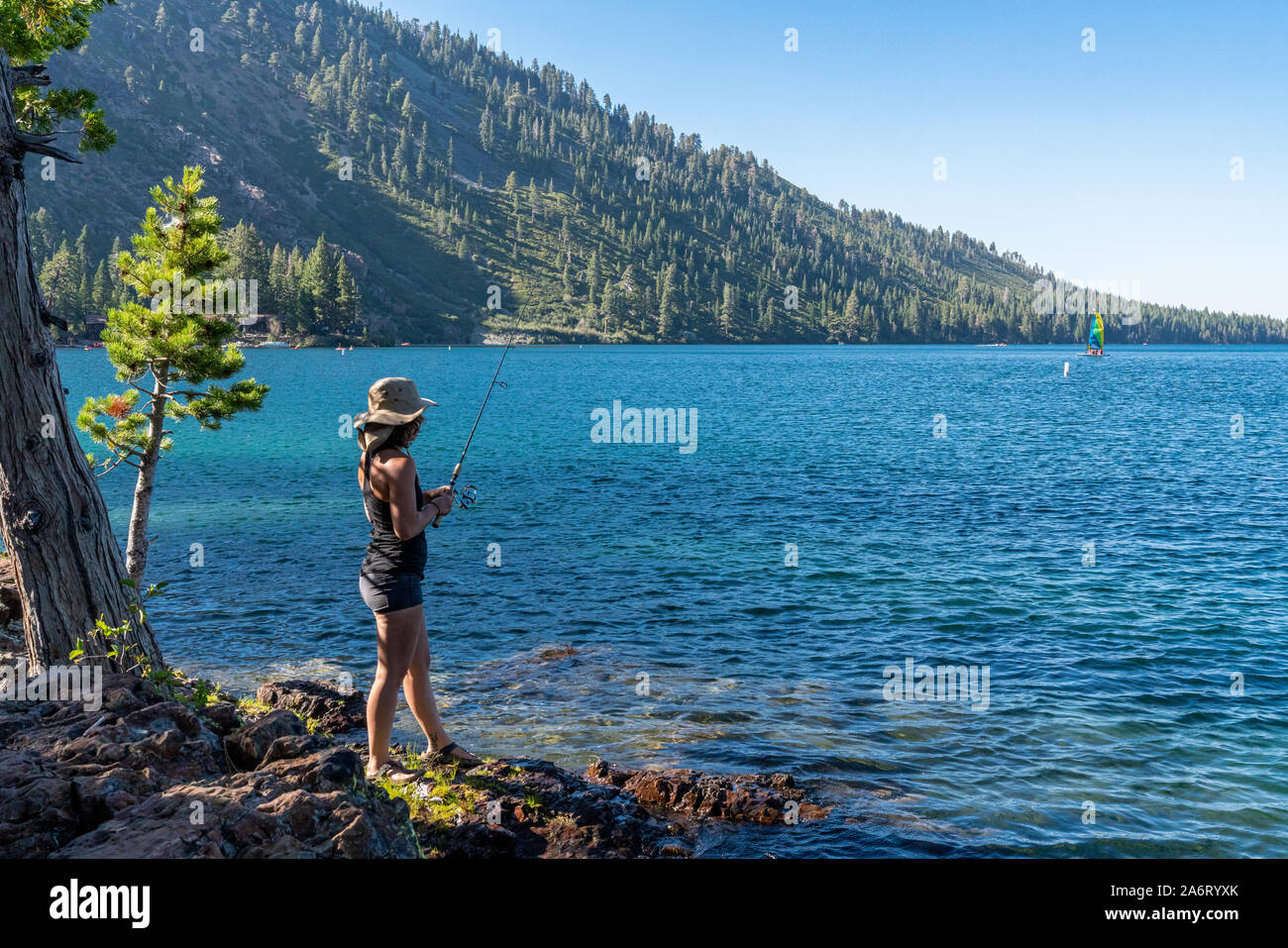 Beautiful woman doing handstands in Colorado's outdoors Stock Photo - Alamy
