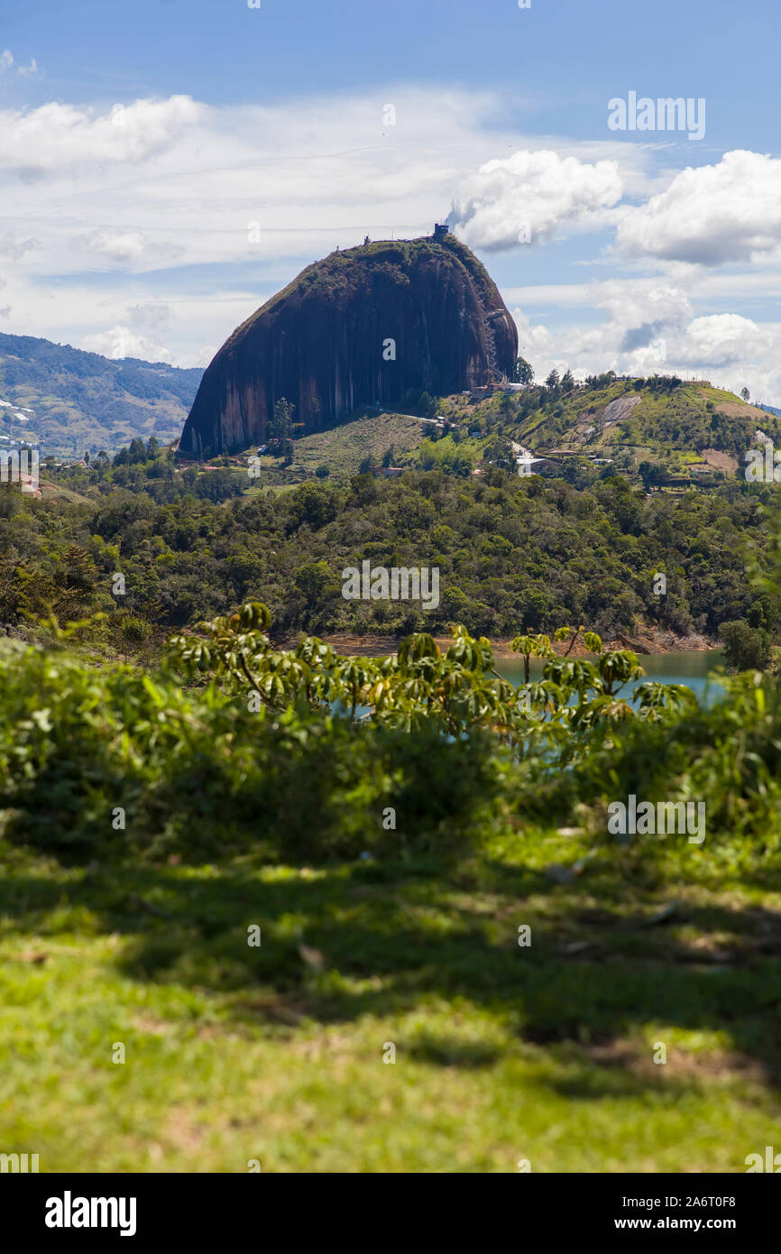 View at Rock of Guatape (Piedra Del Penol) in Colombia Stock Photo - Alamy