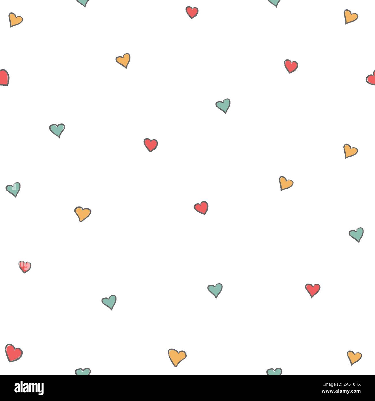 Cute Little Hearts Background. Seamless Pattern with hearts. Vector ... Cute Little Hearts Background. Seamless Pattern with hearts. Vector ...