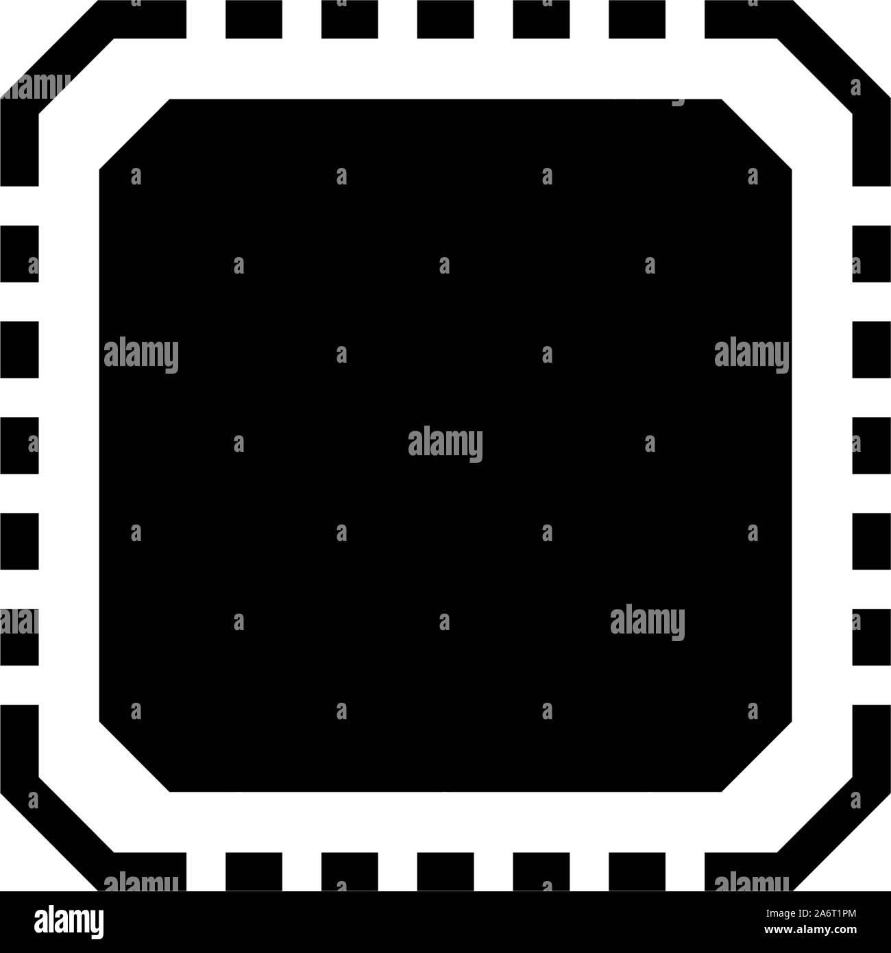 Processor Chip, Motherboard Microchip. Flat Vector Icon illustration ... Processor Chip, Motherboard Microchip. Flat Vector Icon illustration ...