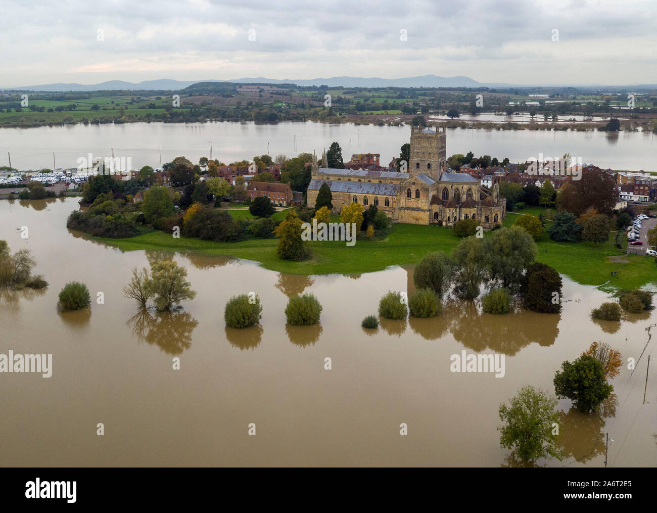 Tewkesbury aerial view hi-res stock photography and images - Alamy