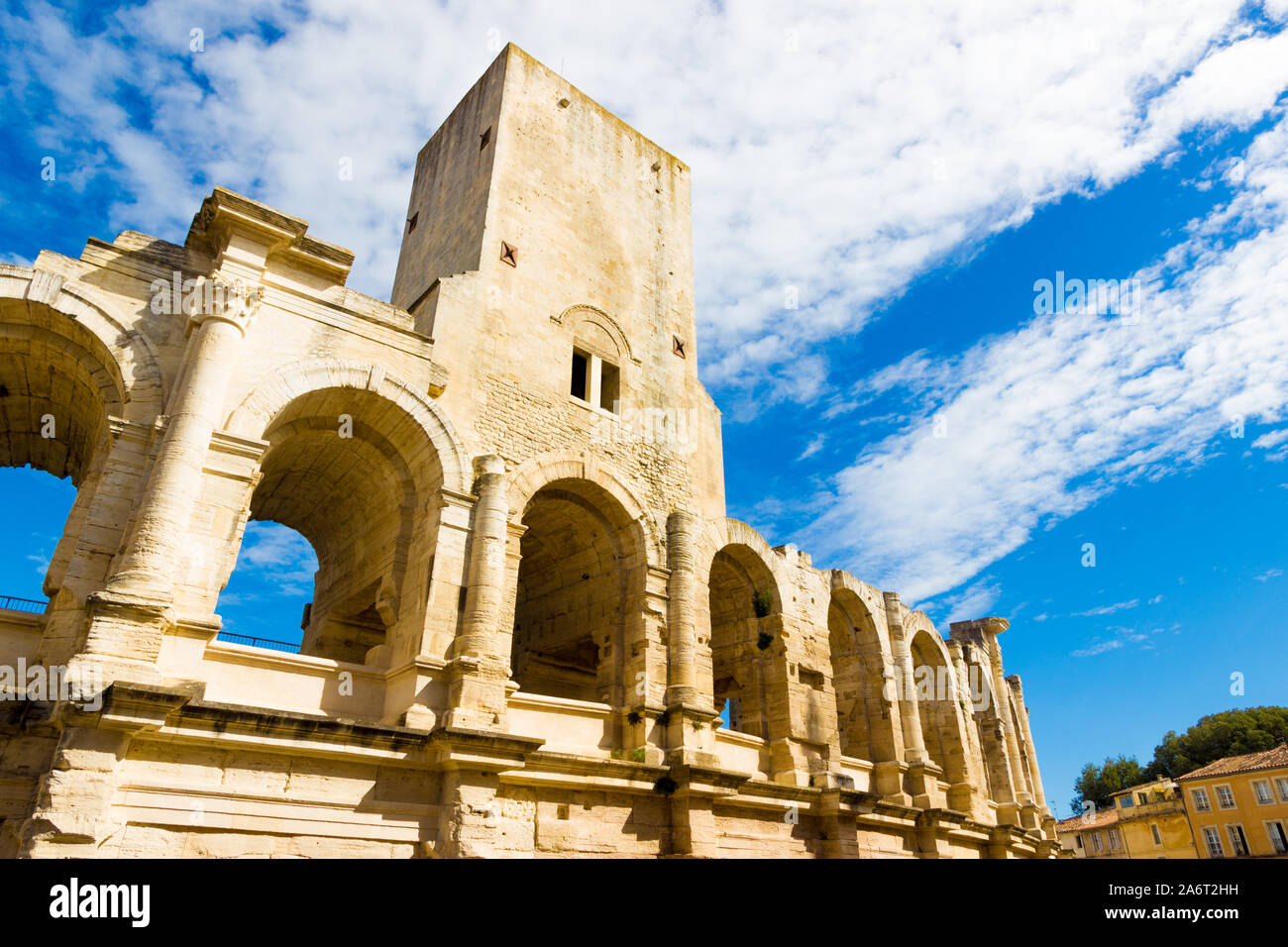 The Arles Amphitheatre is a Roman amphitheatre built in 90 AD in ...