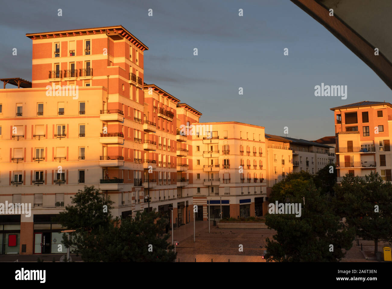 Modern buildings in the city centre in the Paris region in France Stock ...