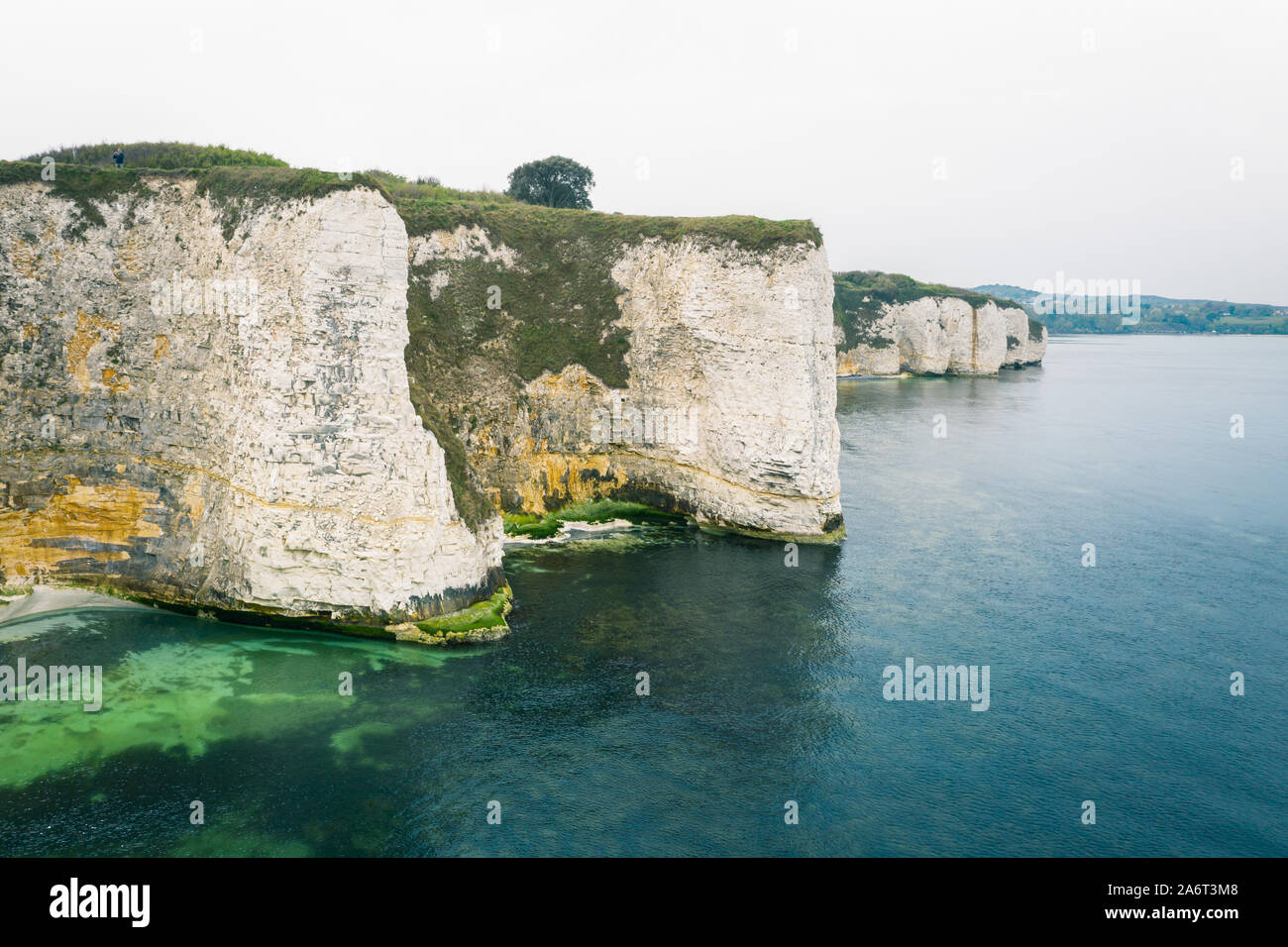 Aerial view of Old Harry Rocks in Dorset, England Stock Photo - Alamy
