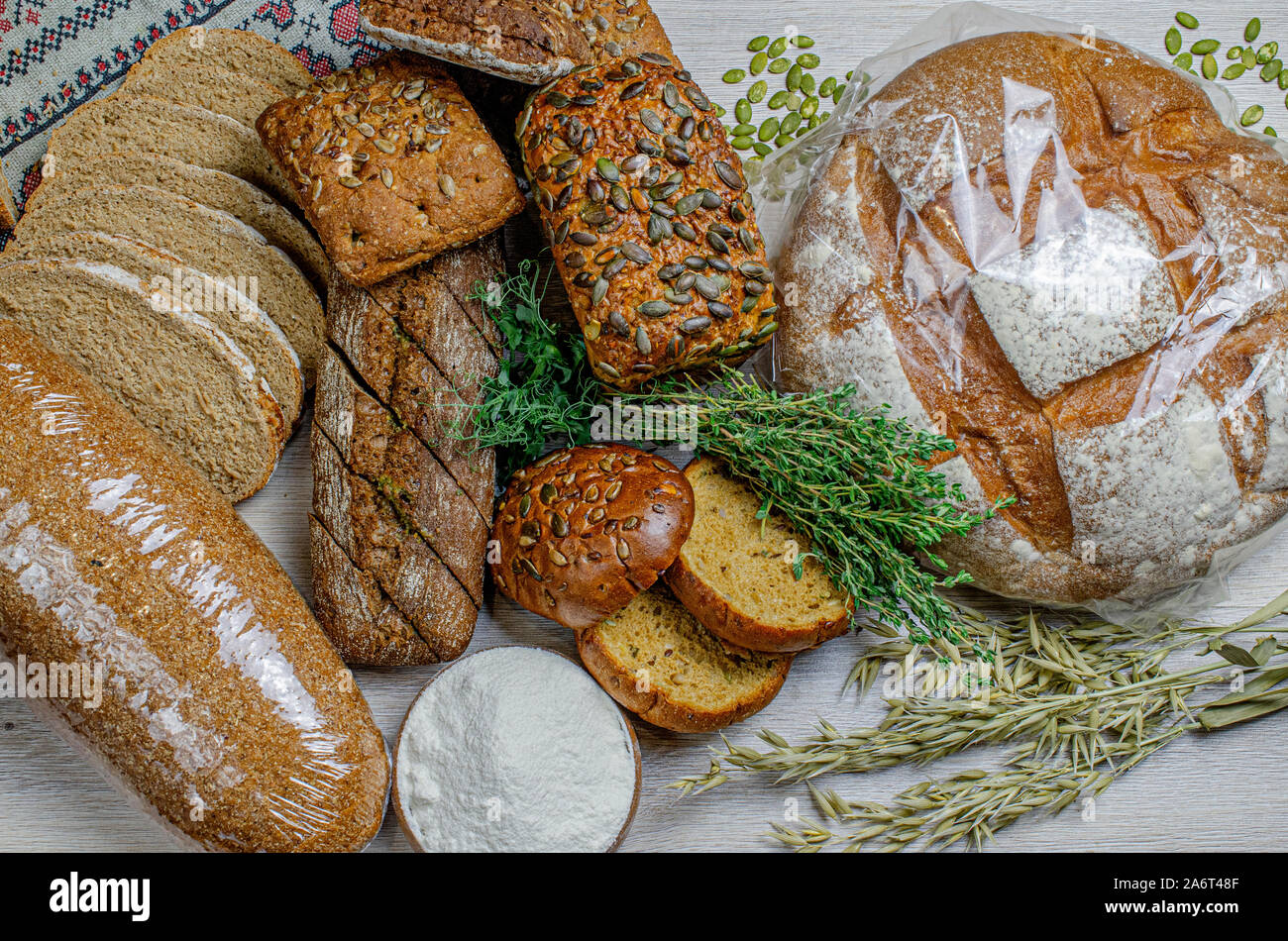 Natural sour bread useful to health and tasty for food Stock Photo - Alamy