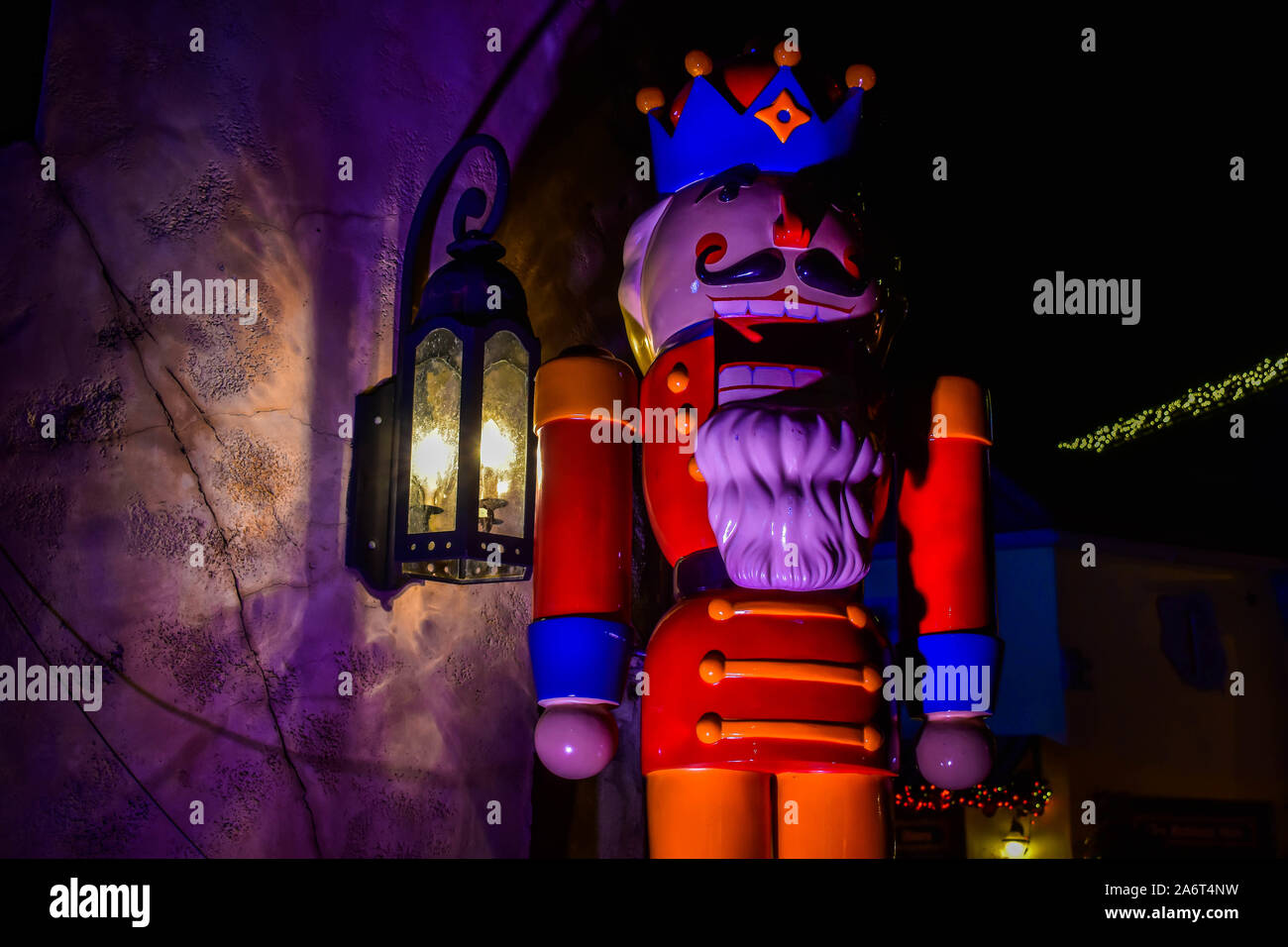 Orlando, Florida. December 25, 2018. Top view of vintage nutcracker at ...