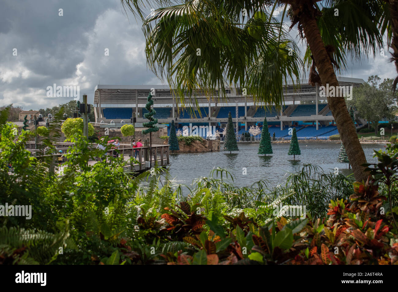 Orlando, Florida. October 24, 2019. Beautiful view of Bayside stadium ...
