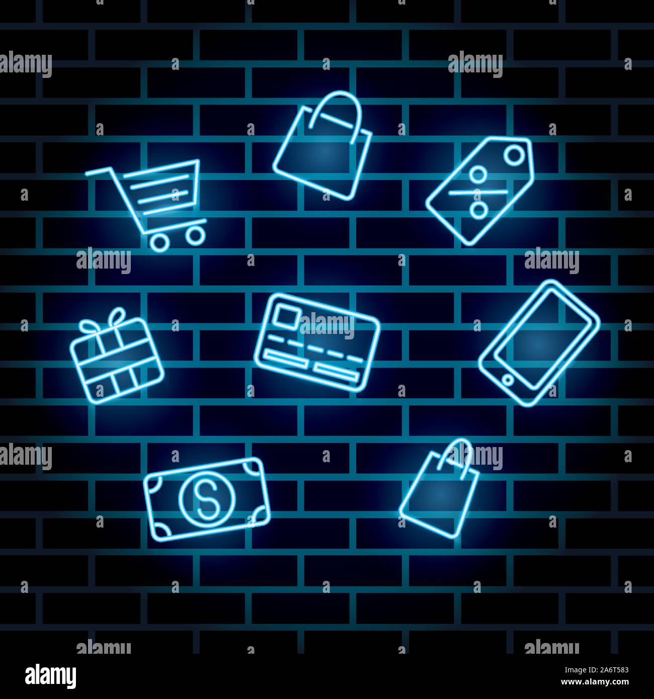 Winter sale set icons Stock Vector Images - Alamy