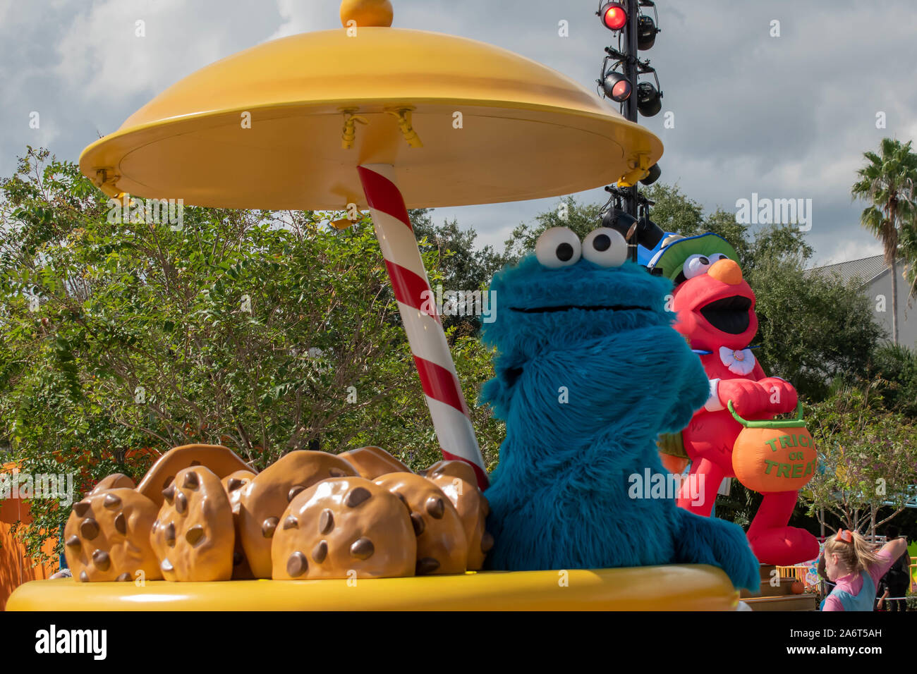 Orlando, Florida. October 24, 2019. Cookie Monster in Sesame Street ...