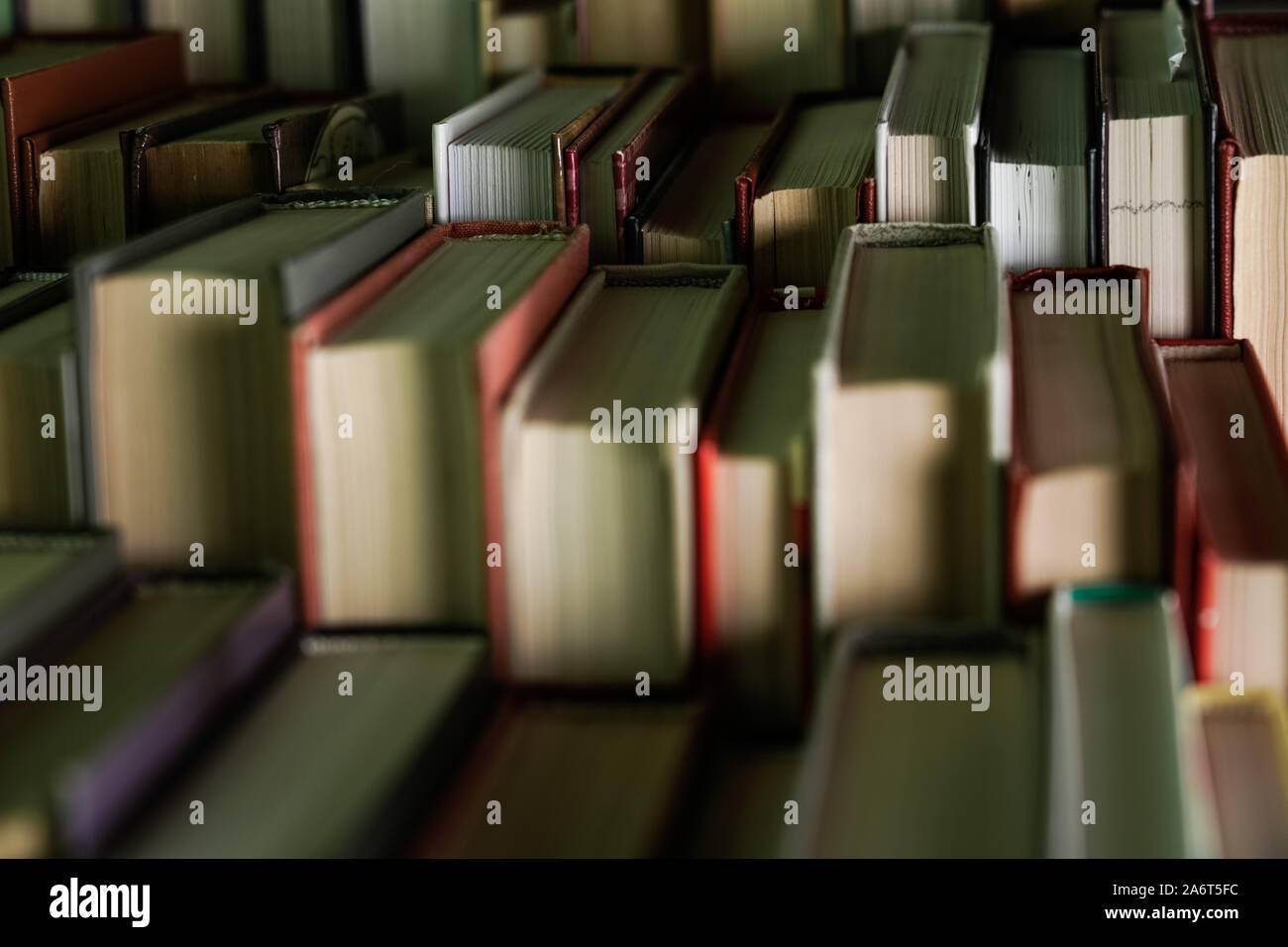 Stack of books background. many books piles. Stack of Books of ...