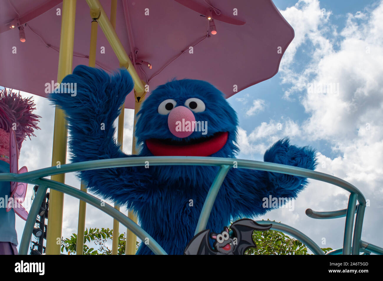 Orlando, Florida. October 24, 2019. Grover in Sesame Street Party ...