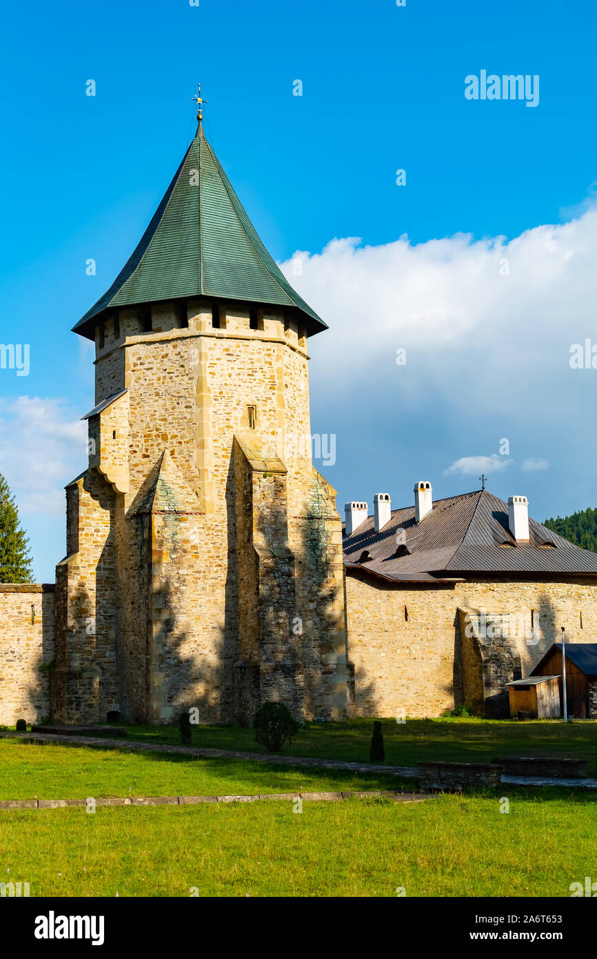 Old tower putna monastery hi-res stock photography and images - Alamy