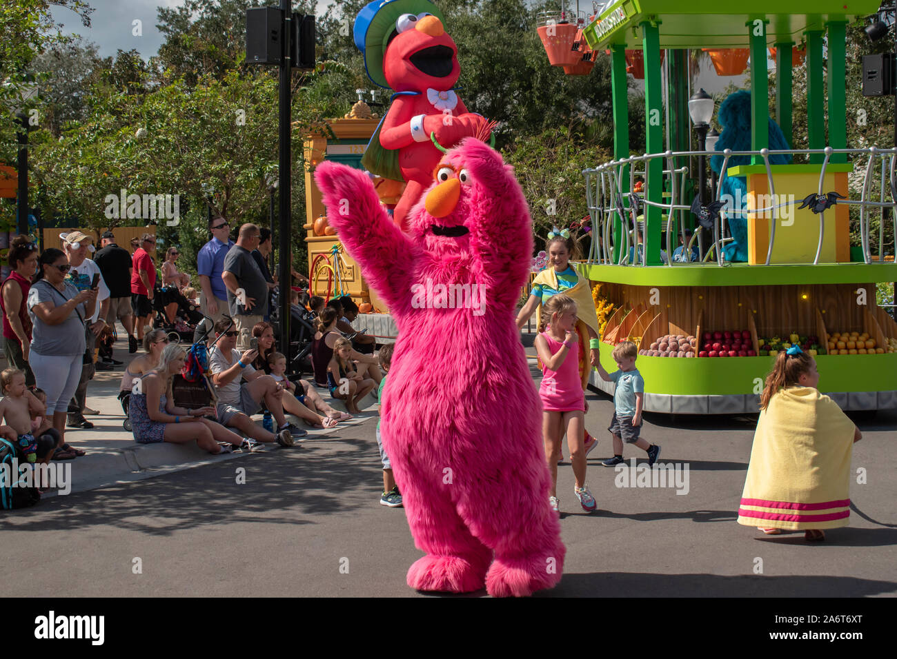 Orlando, Florida. October 24, 2019. Telly Monster in Sesame Street ...