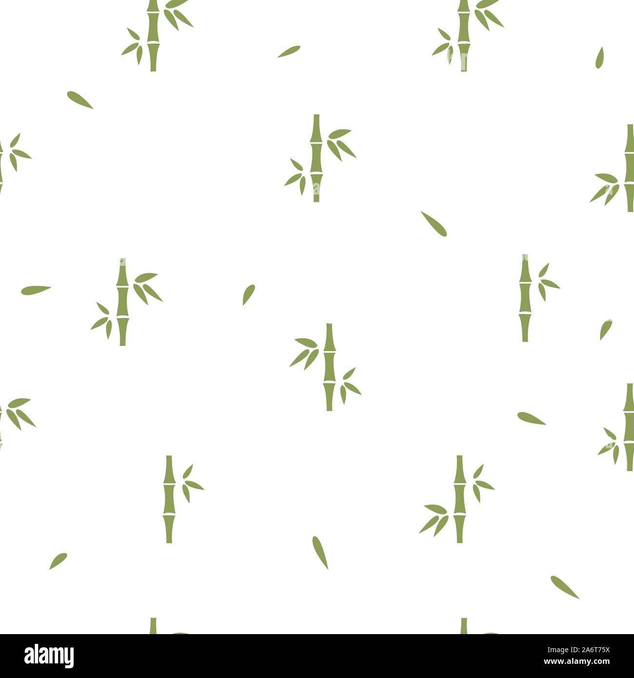 Seamless Pattern with bamboo on white background. Minimalism. Great for ...