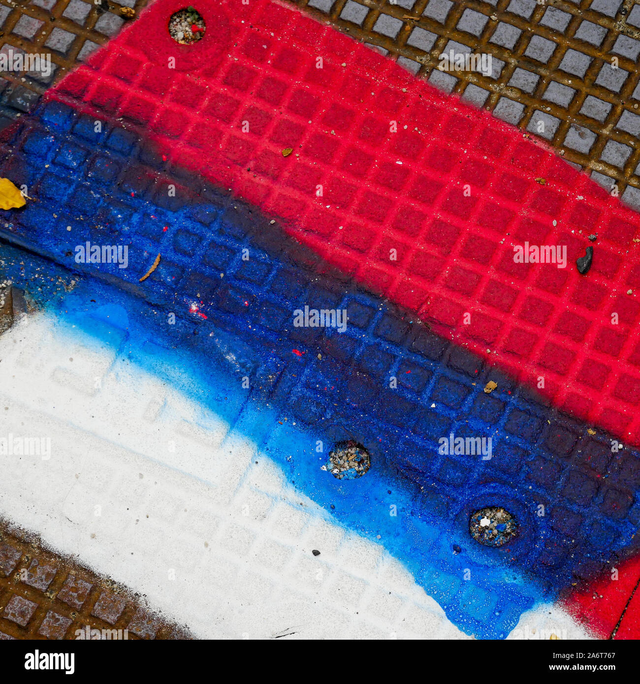 Slovenian colors, Ljubljana, Slovenia Stock Photo - Alamy