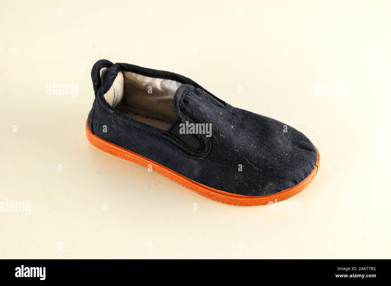 Close-up of child shoe Object on a White Background Stock Photo - Alamy
