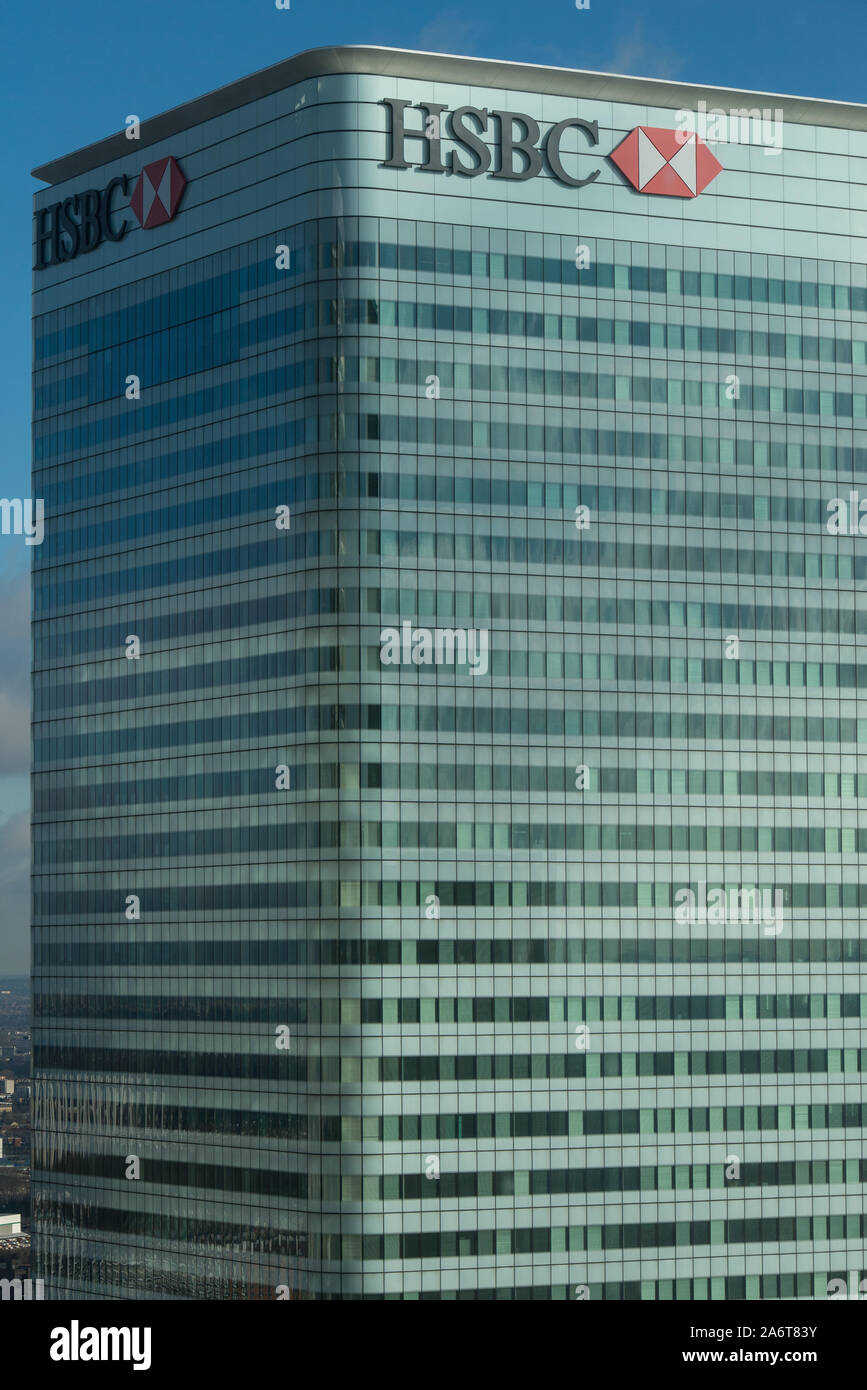 HSBC tower, Canary Wharf, London Stock Photo - Alamy