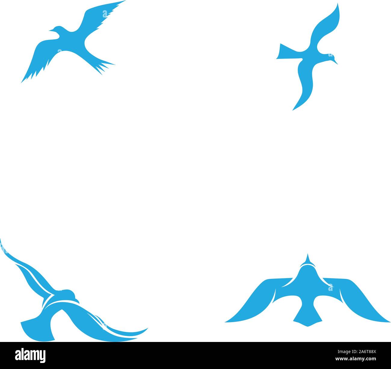 Bird fly Logo Template vector illustration design Stock Vector Image ...
