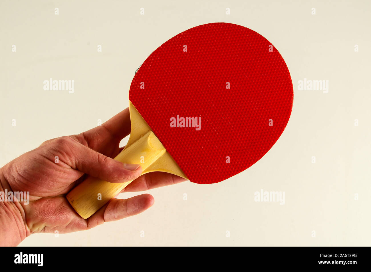 Close-up of ping pong racket Object on a White Background Stock Photo ...