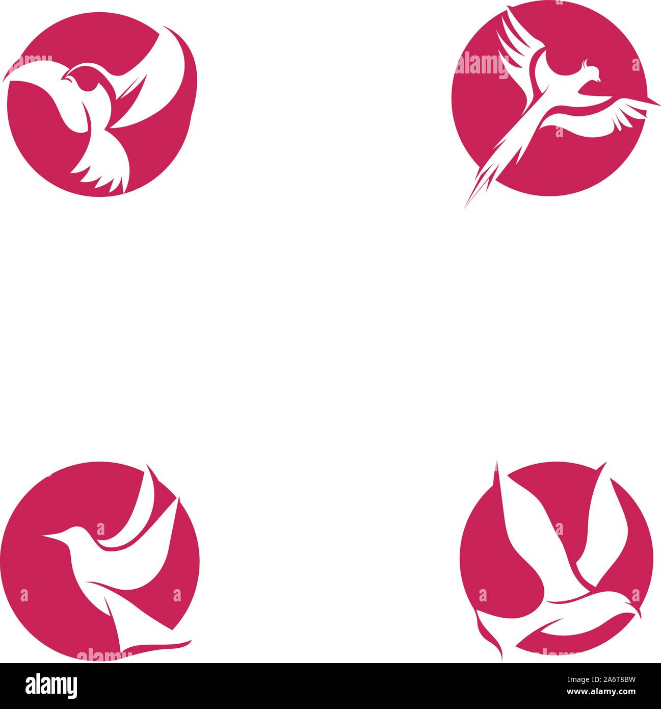 Bird fly Logo Template vector illustration design Stock Vector Image ...