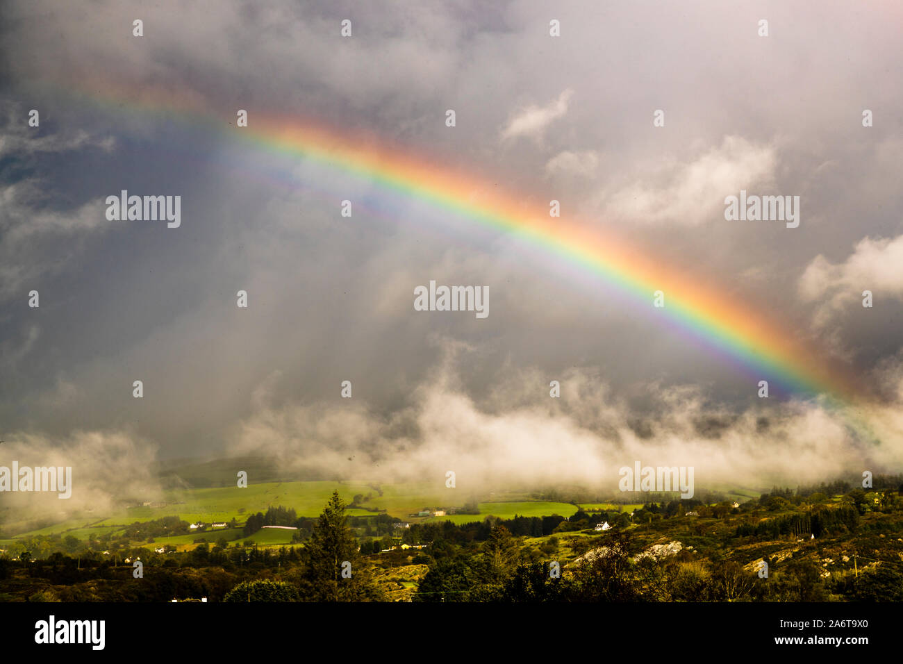 Irish Rainbow in Macroom, Ireland Stock Photo - Alamy