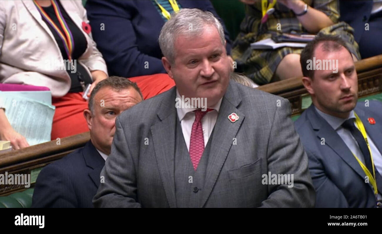 SNP Westminster leader Ian Blackford speaks during the election debate ...