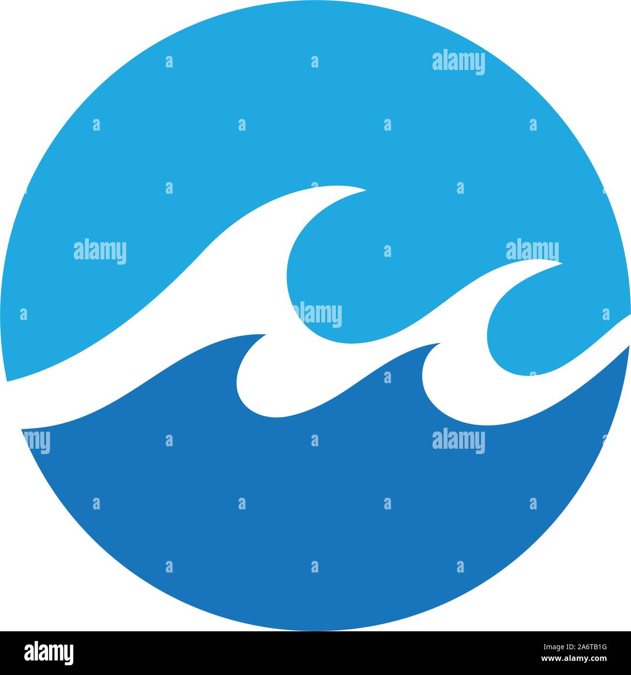 Water wave logo vector illustration design Stock Vector Image & Art - Alamy