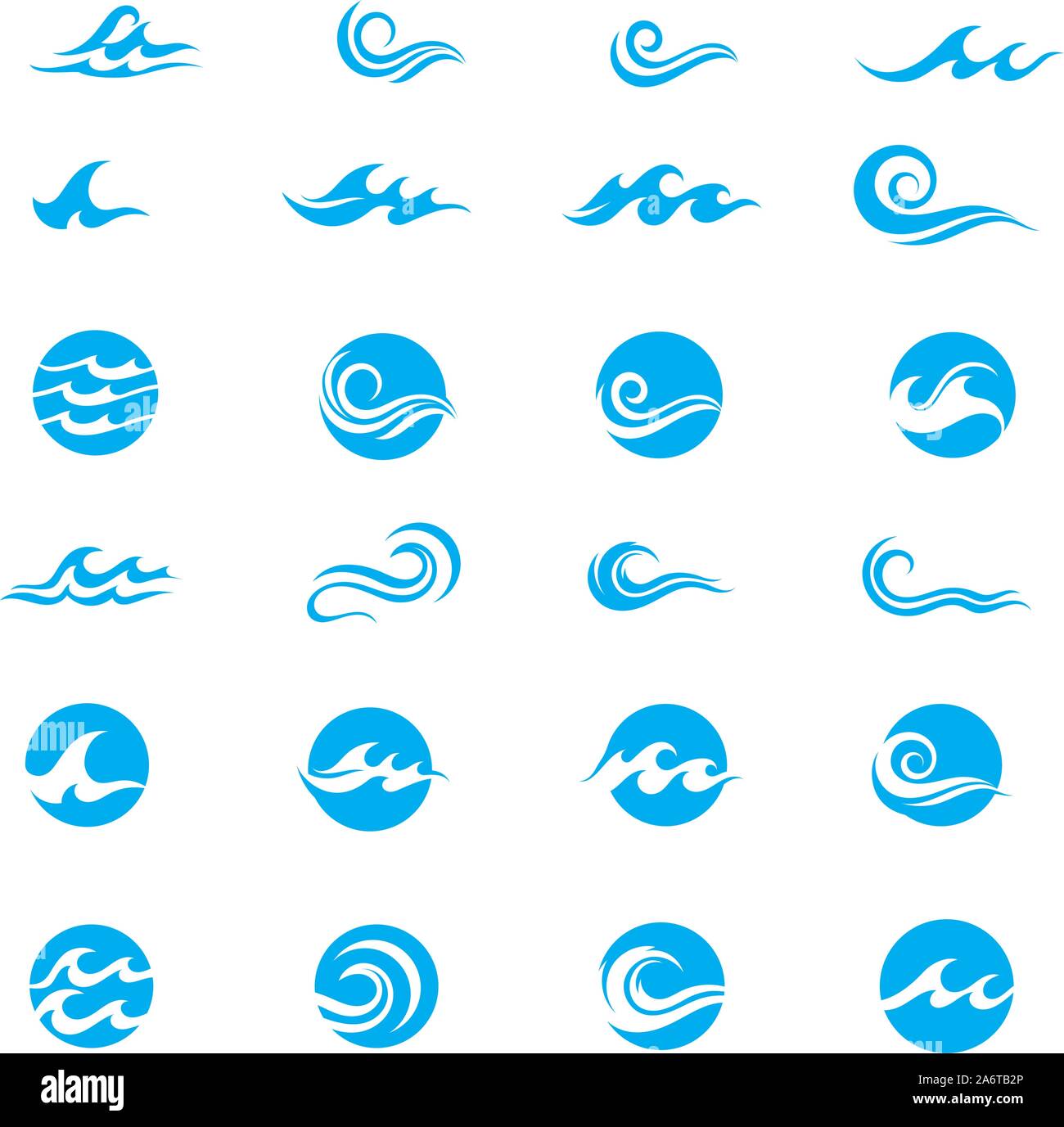 Water wave logo vector illustration design Stock Vector Image & Art - Alamy