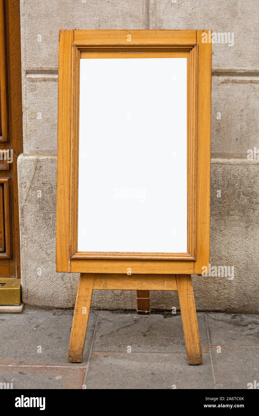 Menu easel hi-res stock photography and images - Alamy
