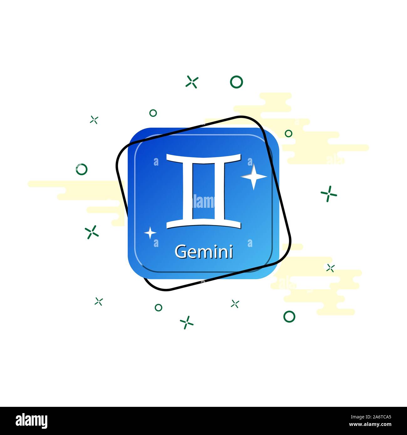 Gemini symbolism Stock Vector Images - Alamy
