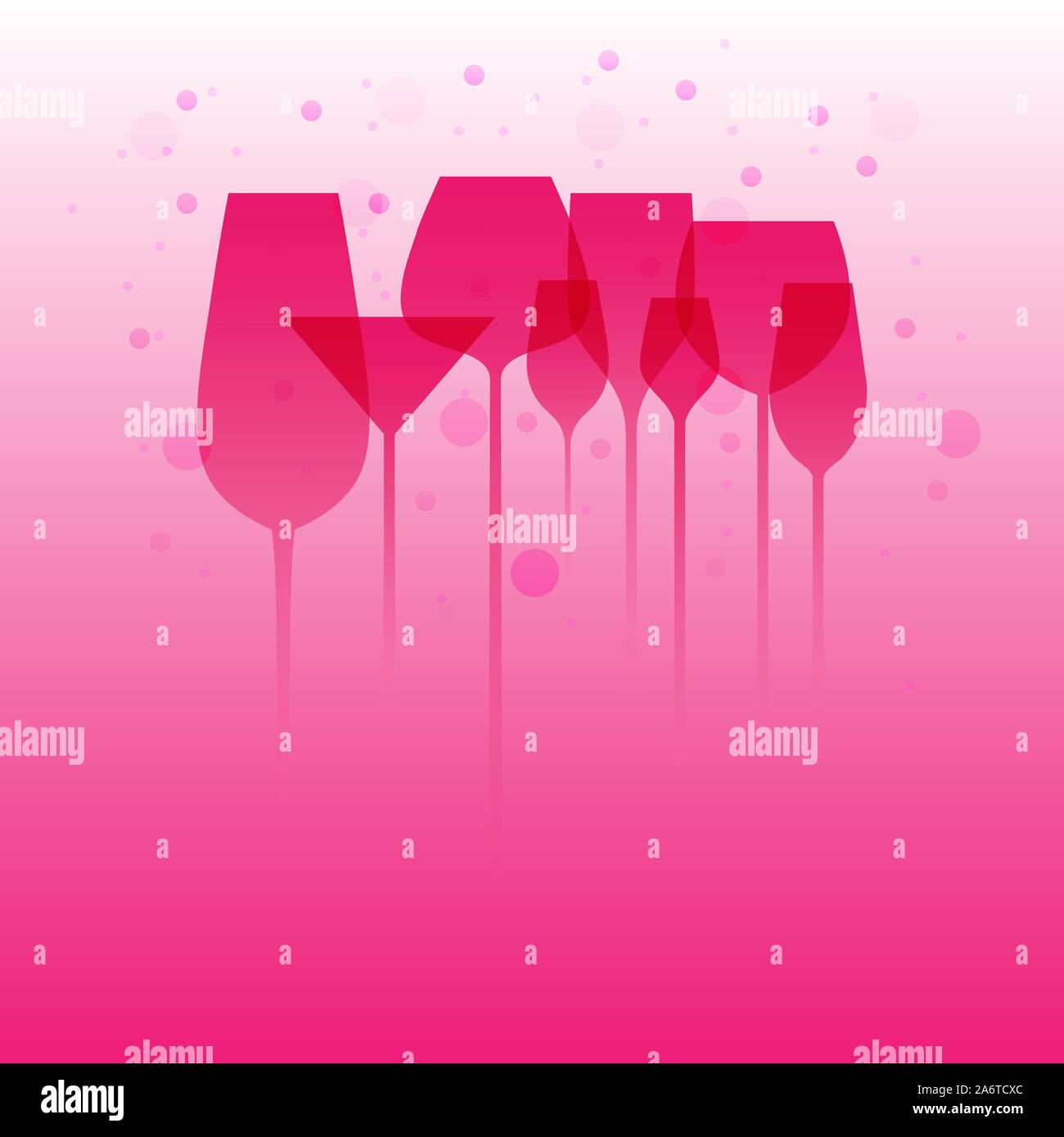Colorful background from different glasses for design and party ...