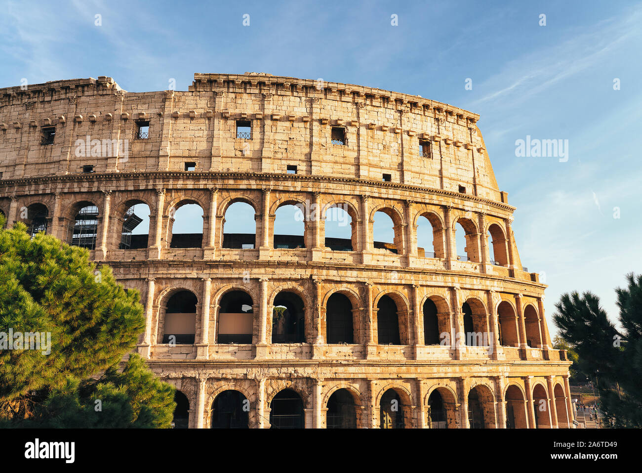 Roma coliseum or colosseum theater Stock Photo - Alamy