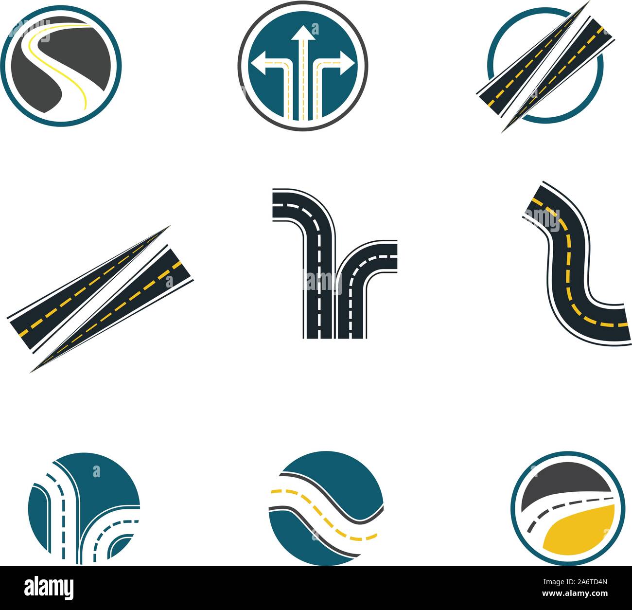 way logo and symbol Vector Illustration Stock Vector Image & Art - Alamy