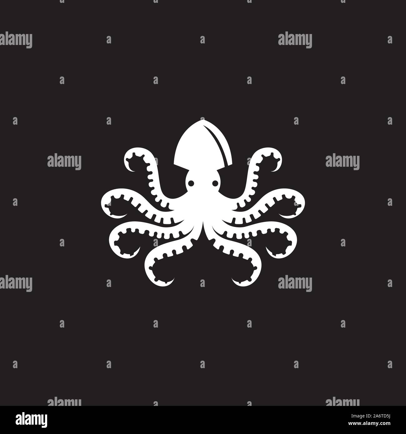 octopus vector icon illustration design template Stock Vector Image ...