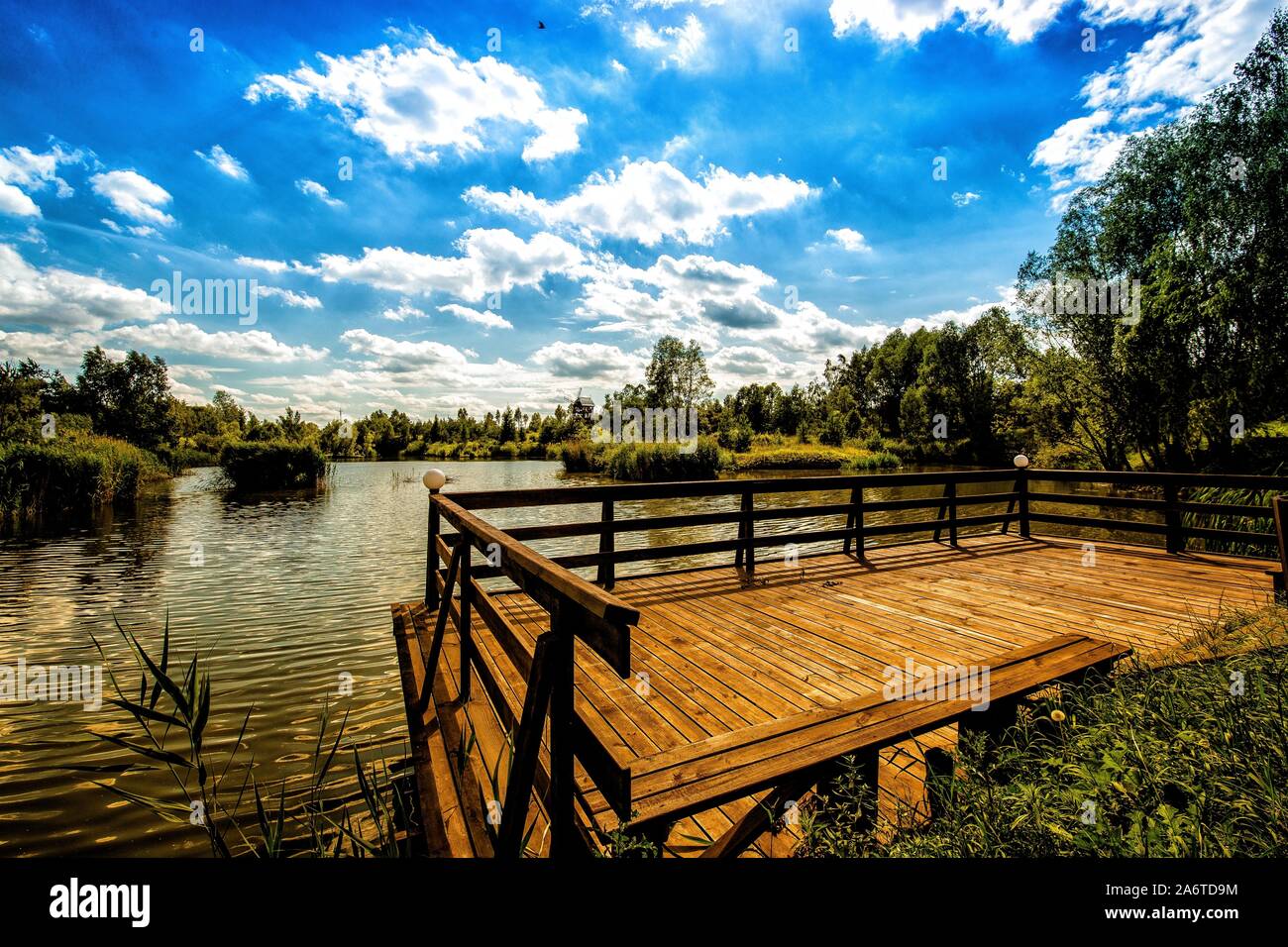 Poland blue bridge hi-res stock photography and images - Alamy