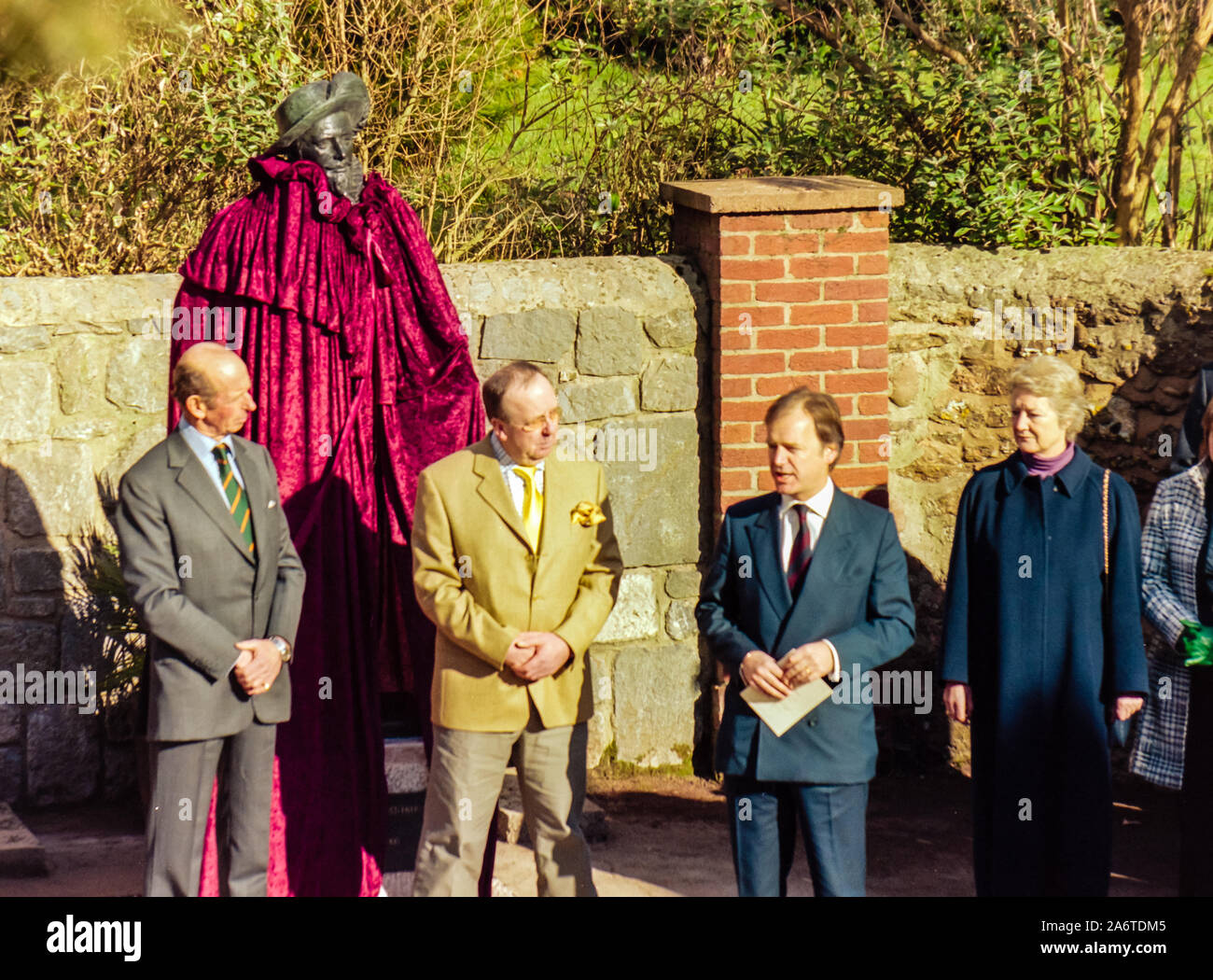 The Duke of Kent, the Parish Chairman, our MP and the sculptor ...