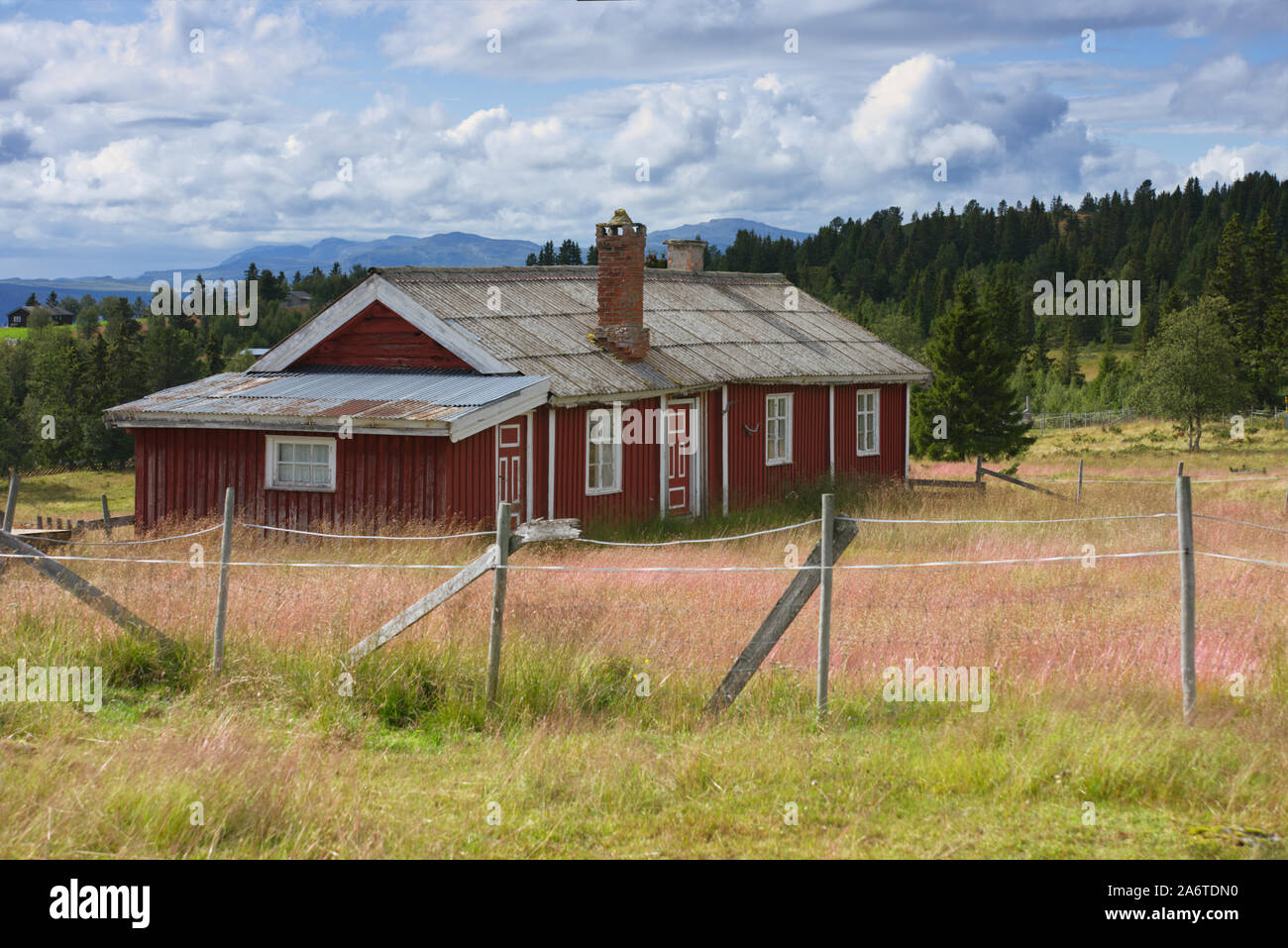 An old shieling, cabin, seter in Gol, Norway Stock Photo - Alamy