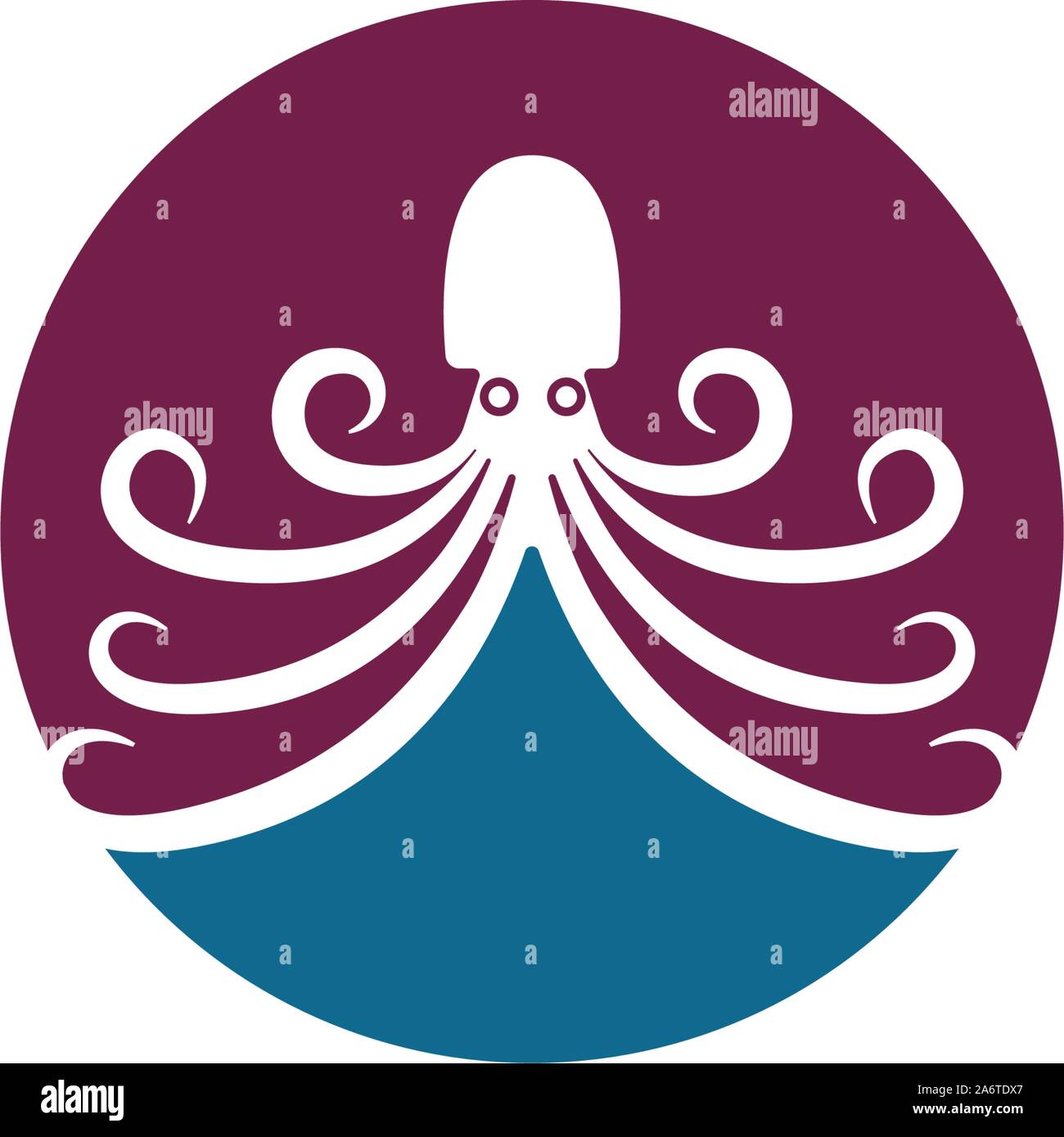octopus vector icon illustration design template Stock Vector Image ...